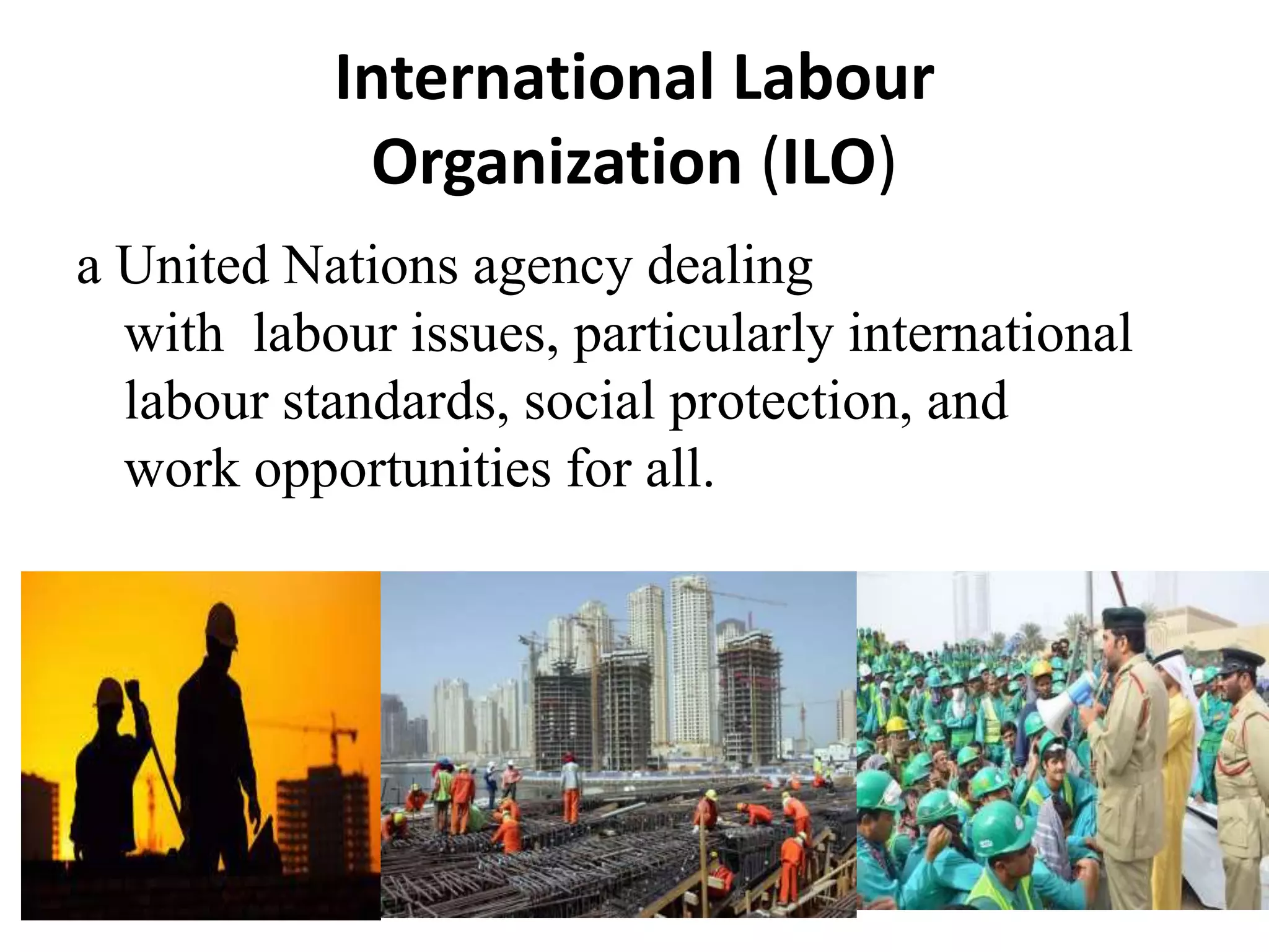 International labour organization | PPTX