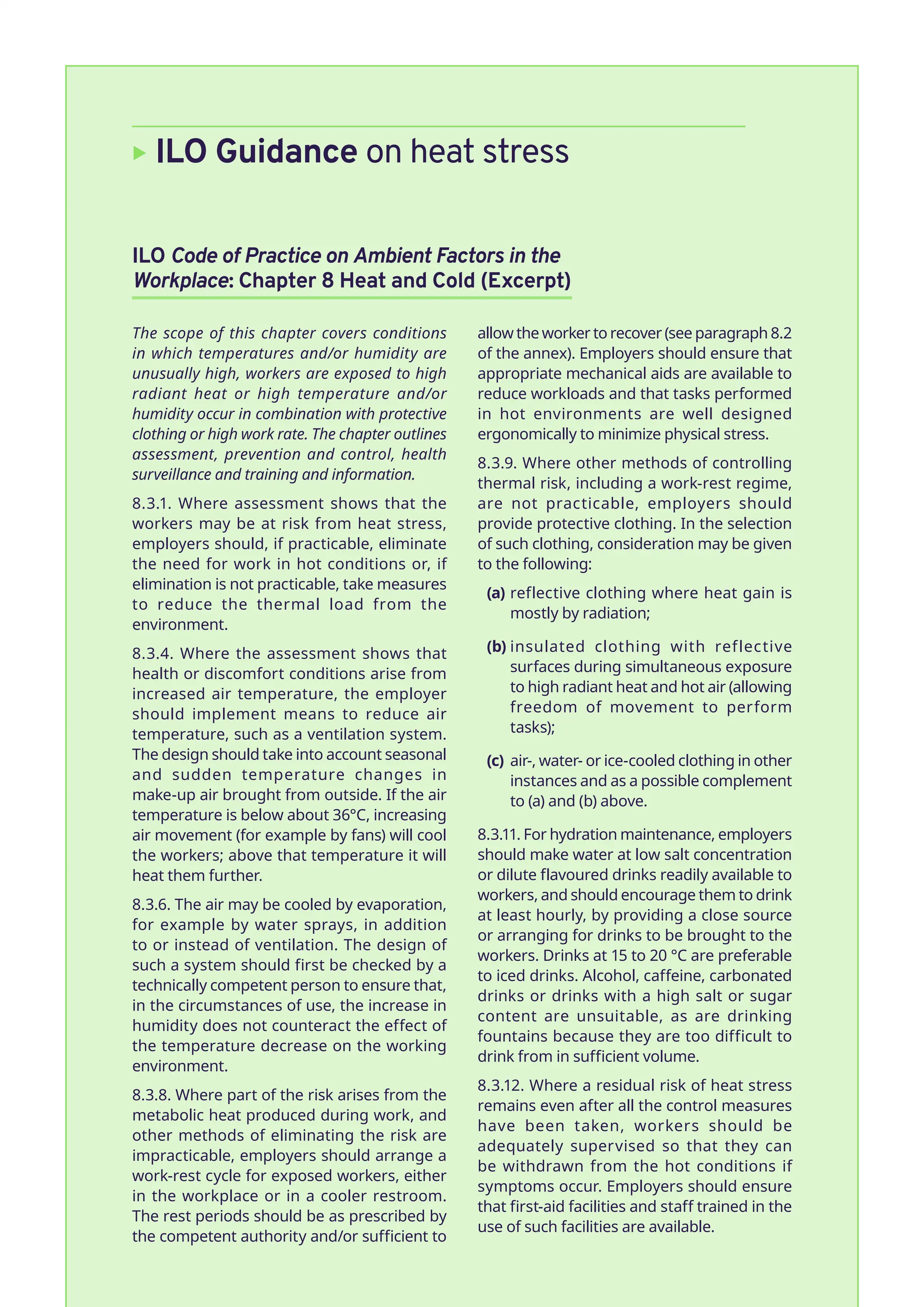 Climate change and safety and health at work | PDF