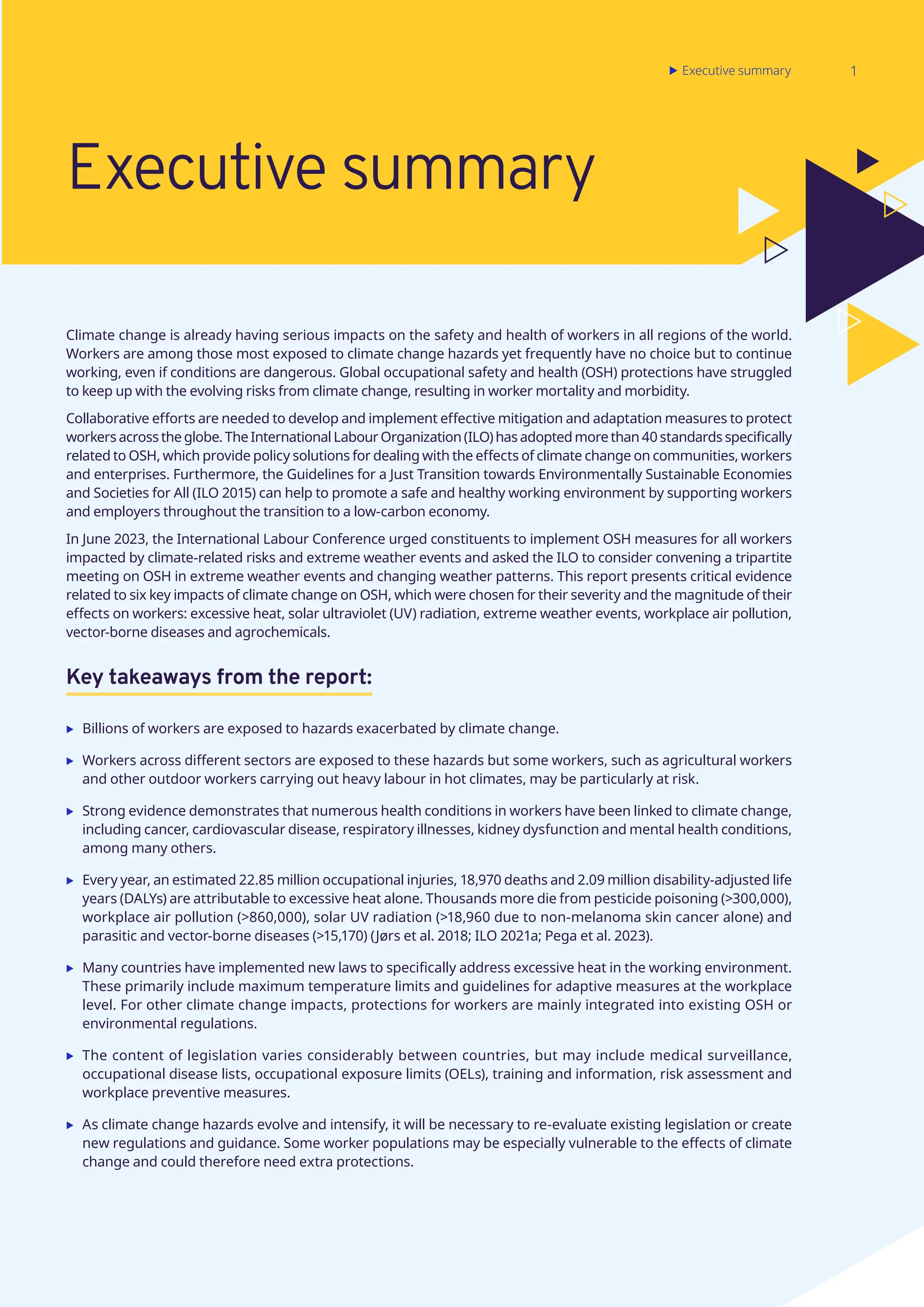 Climate change and safety and health at work | PDF