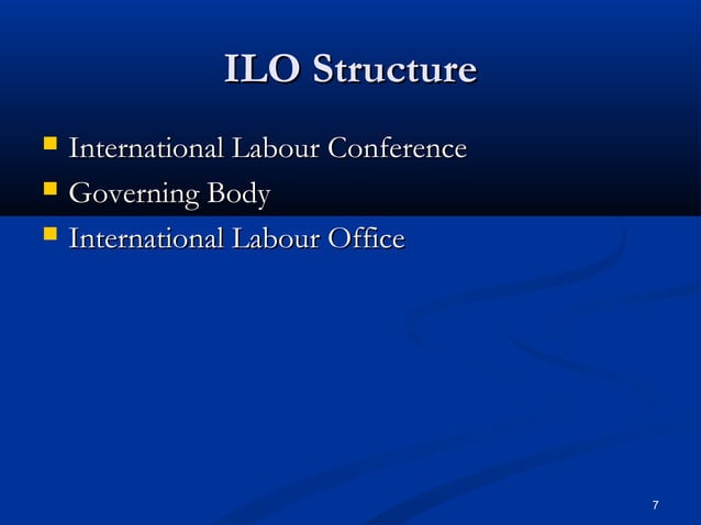 Ilo structure | PPT