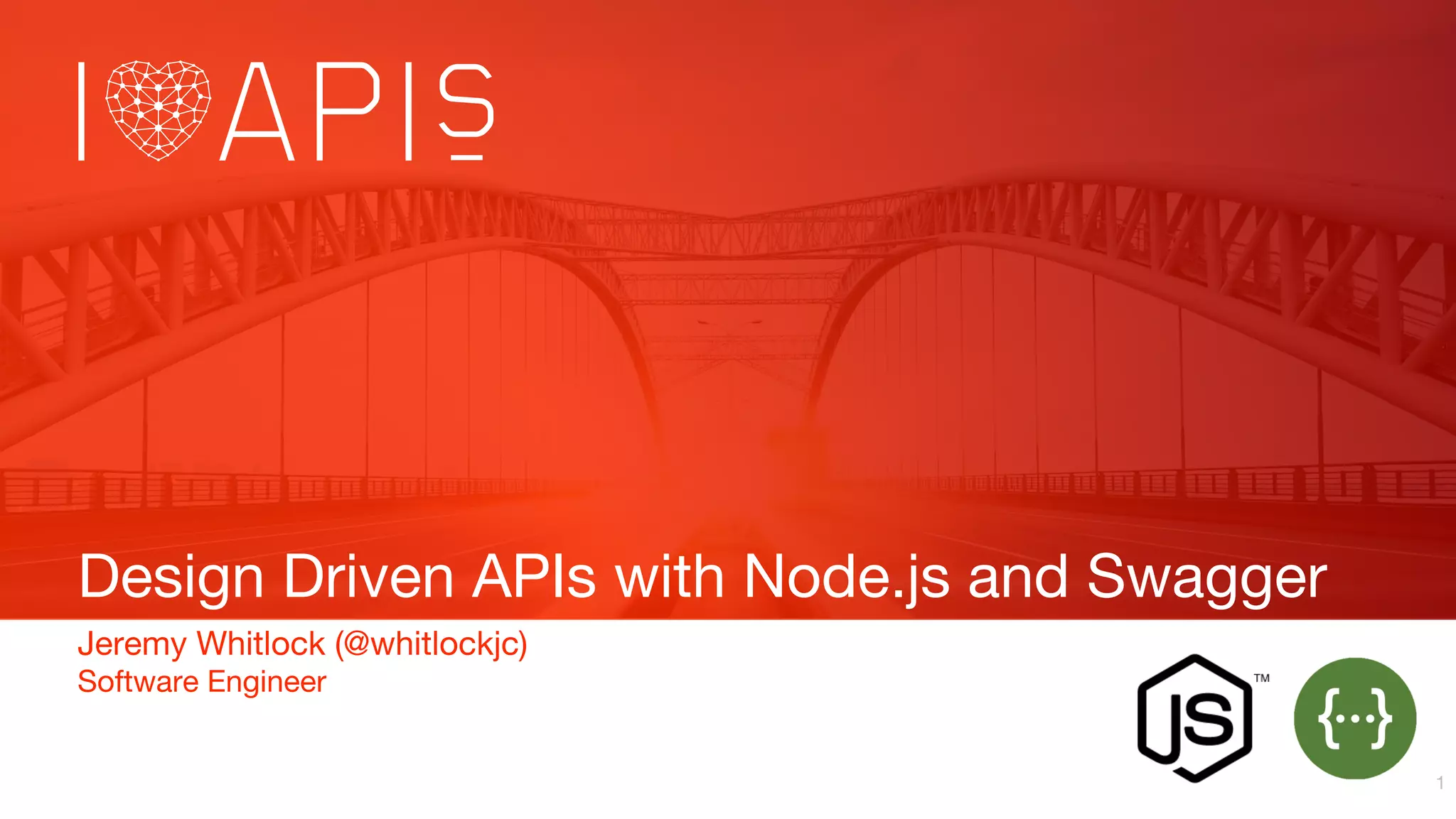 I Love APIs 2015: Create Design-driven APIs with Node.js and Swagger | PPT