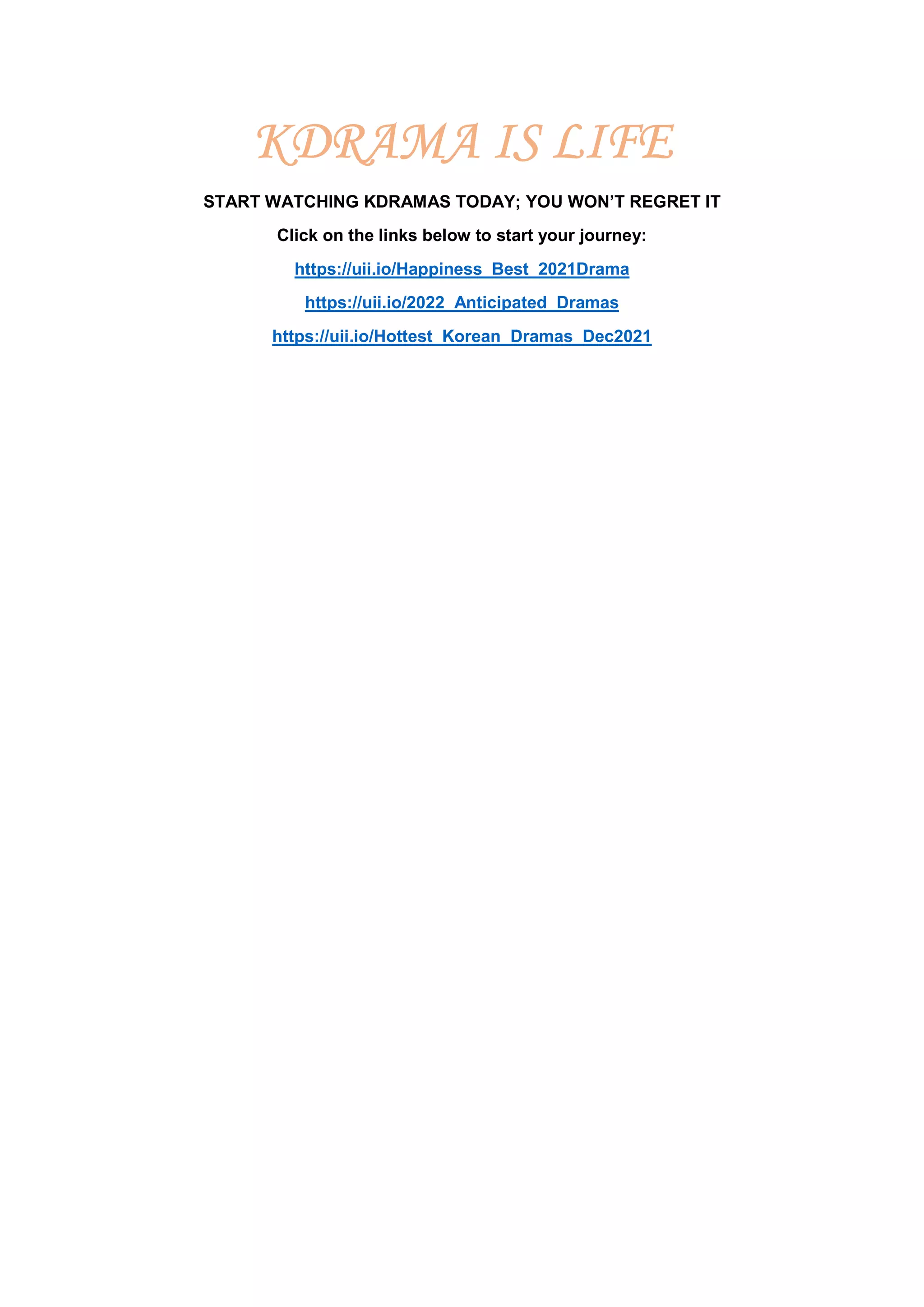 I love korean dramas | PDF