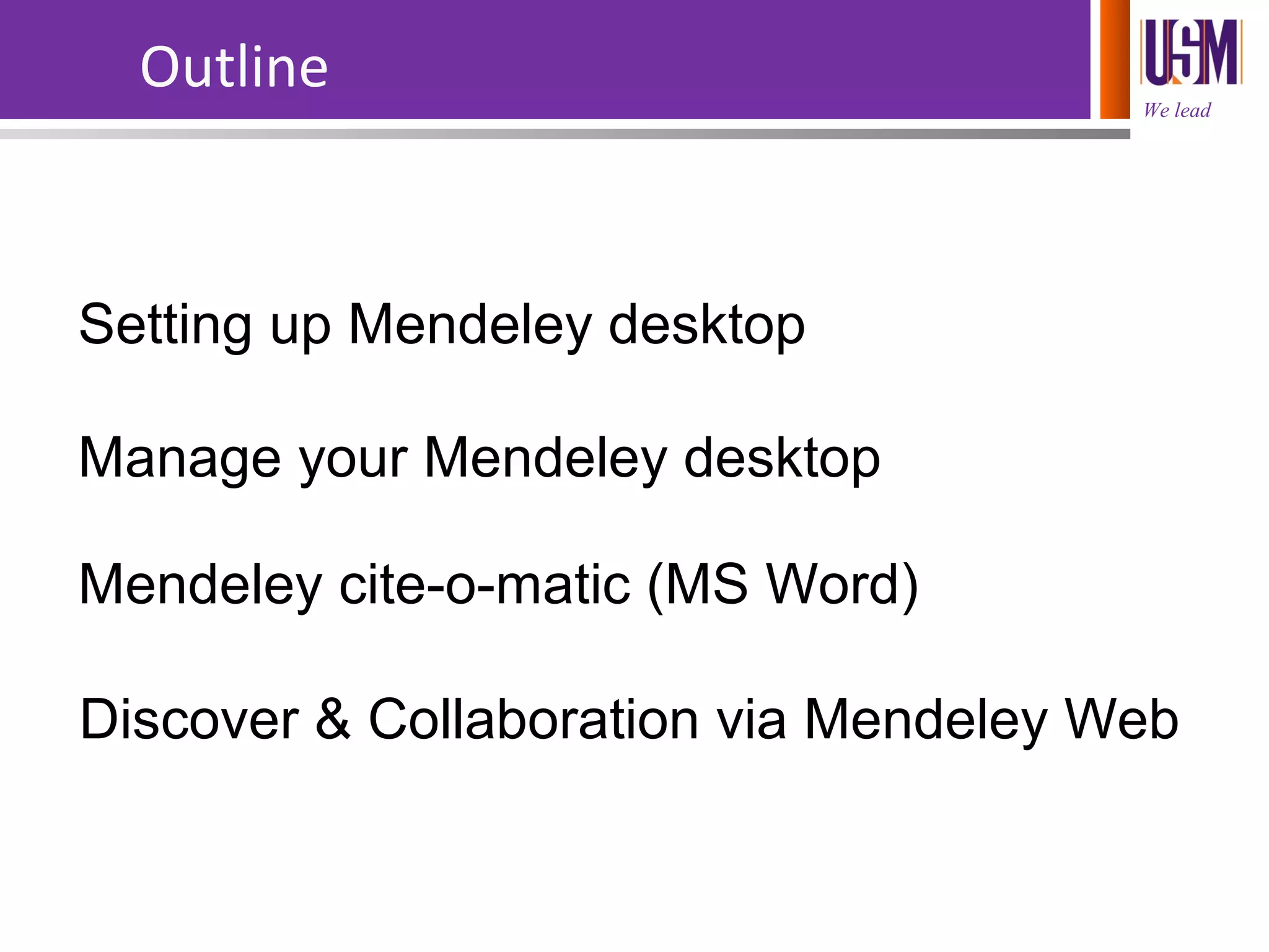 Mendeley | PPT