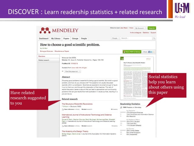 Mendeley | PPT | Operating Systems | Computer Software and Applications