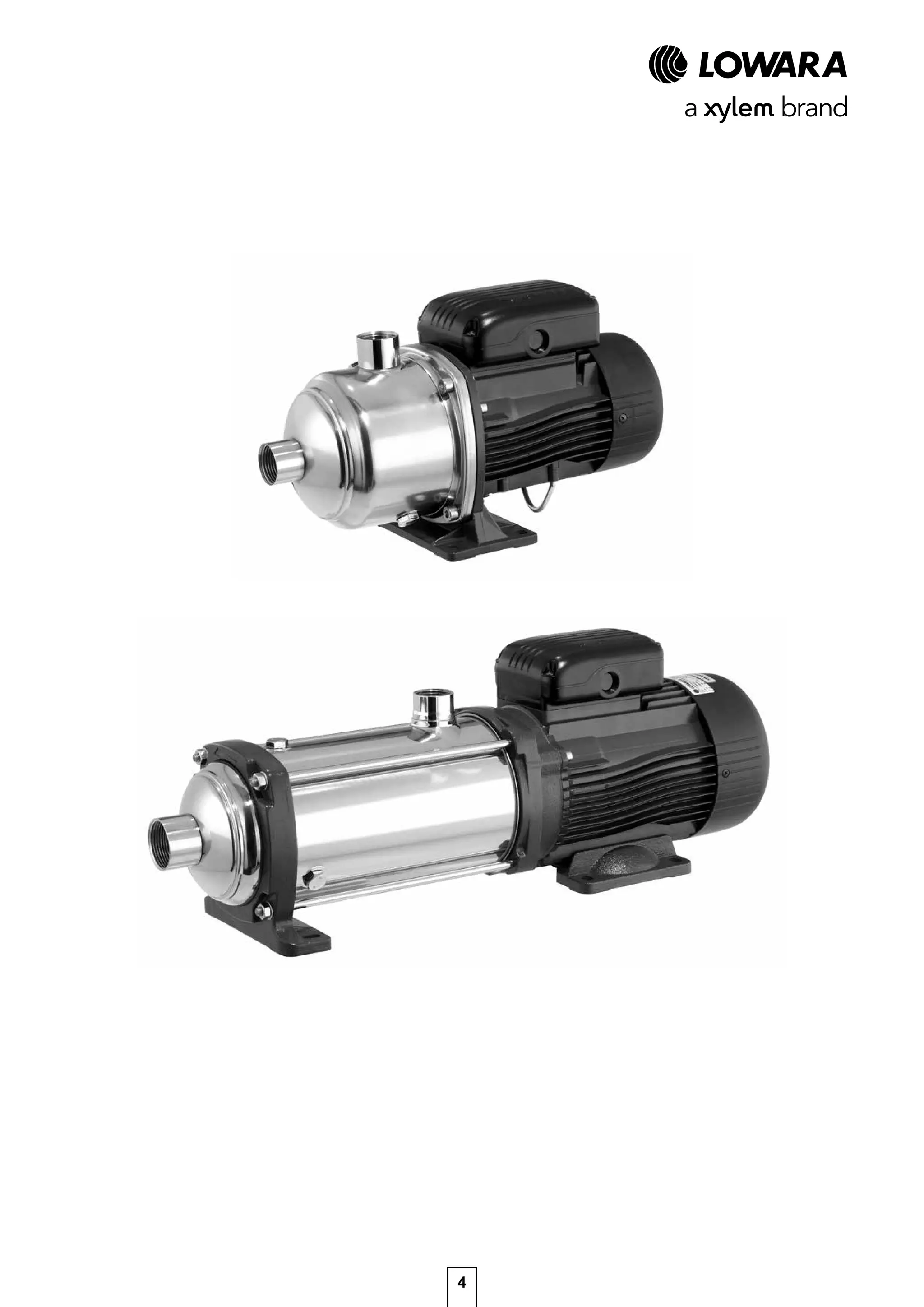 Lowara serie HM - Pompe multistadio orizzontali - Fornid | PDF | Home Appliances | Home & Garden