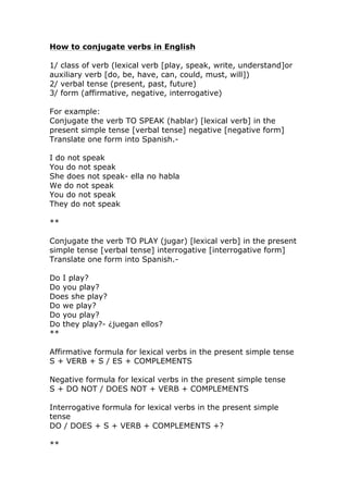 Ilovepdf how to conjugate esl 2, E Fouz (5 pp) | PDF