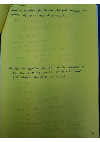 Equation of line problem and solution | PDF