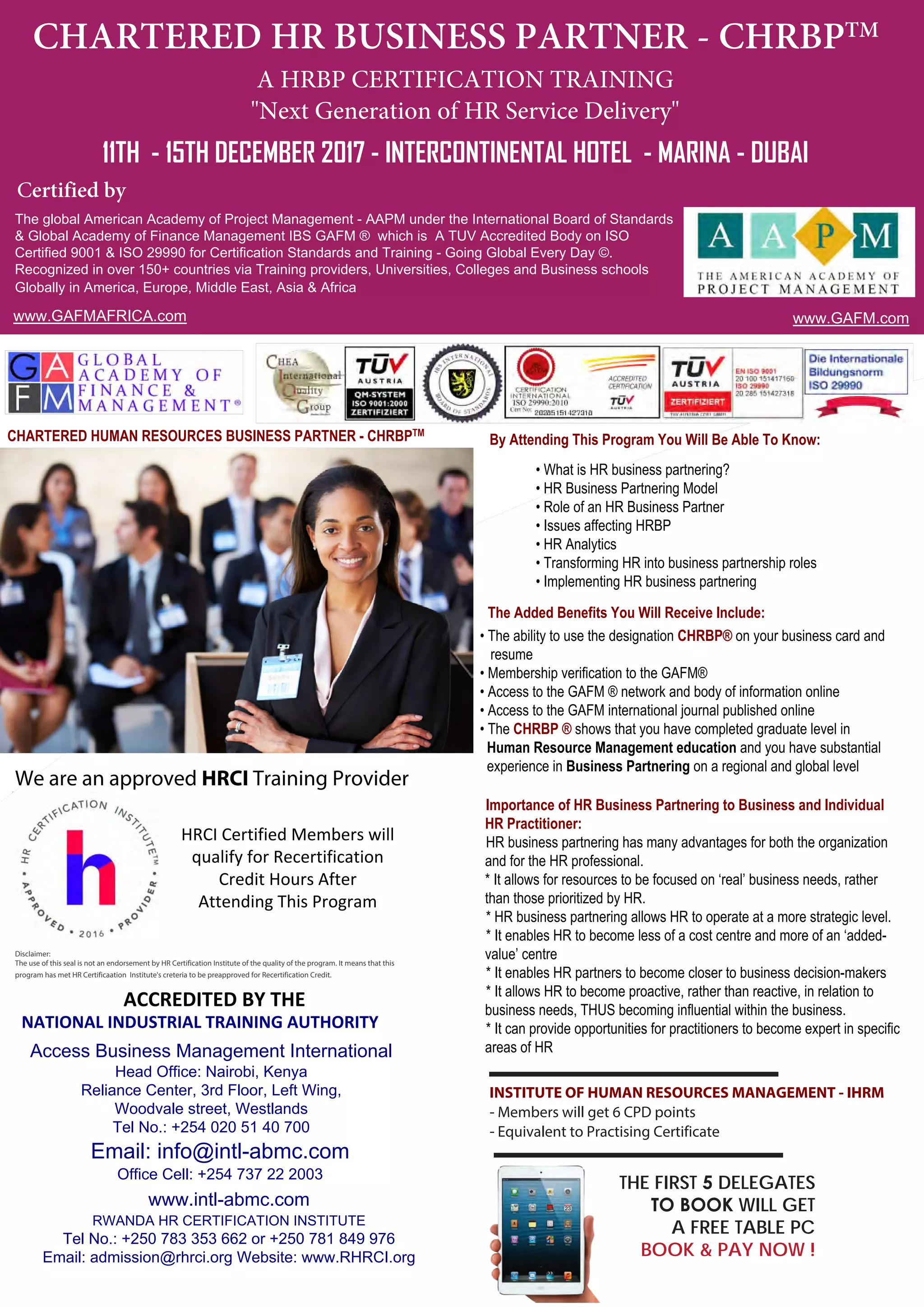 CHARTERED HR BUSINESS PARTNER | PDF