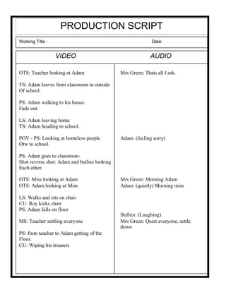 Production Scripts | PDF