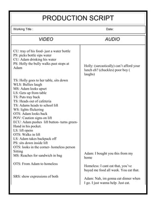 Production Scripts | PDF