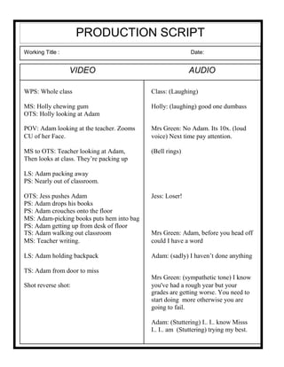 Production Scripts | PDF