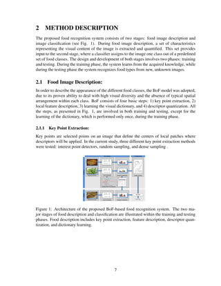 Report on "Food recognition system using BOF model" | PDF