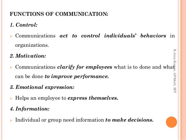 Communication process and barriers