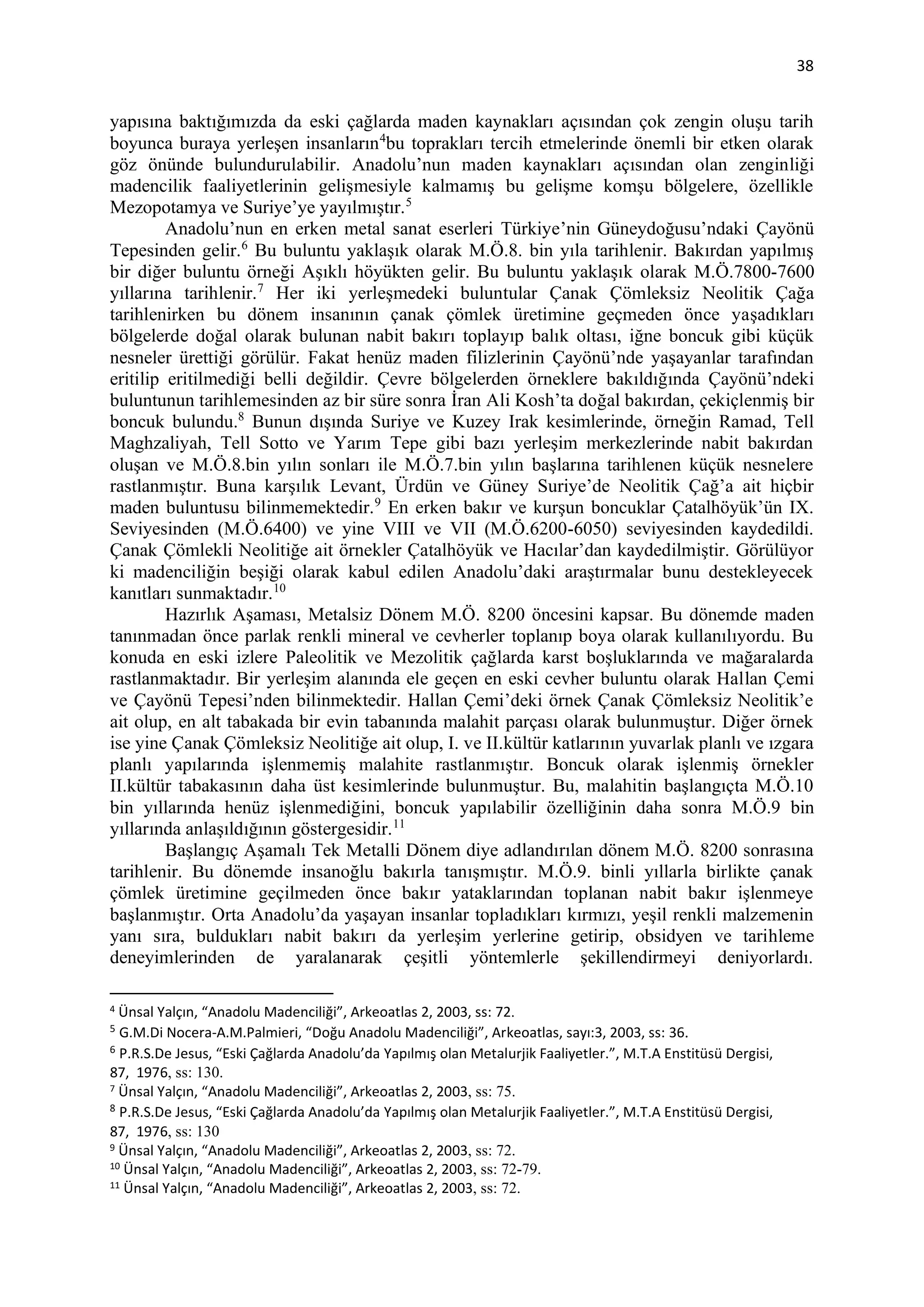 Urartu Maden Sanatı Bitirme Tezi | PDF