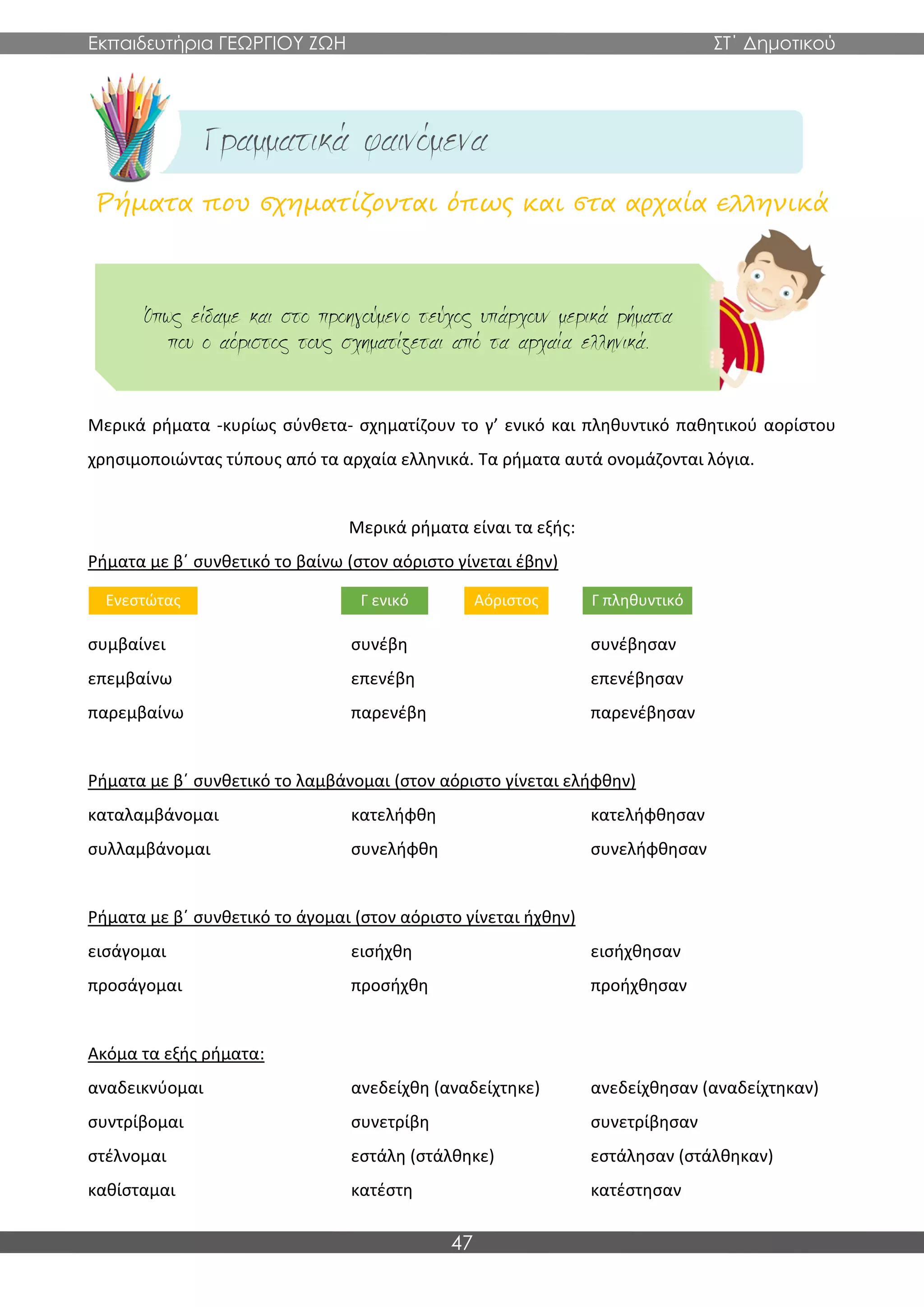 ΣΤ' Δημ Γλώσσα Γ τεύχος | PDF