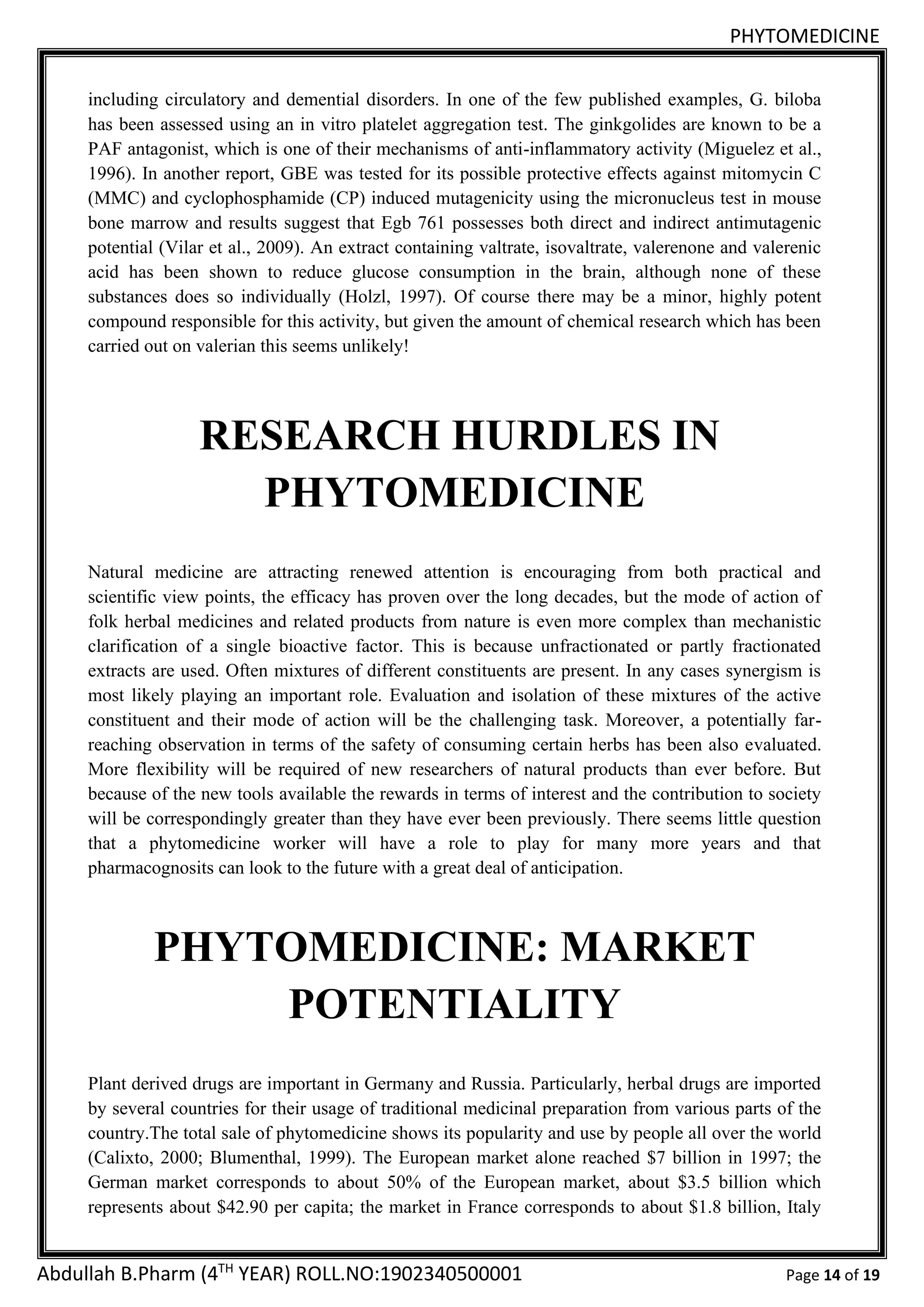 Phytomedicine | PDF