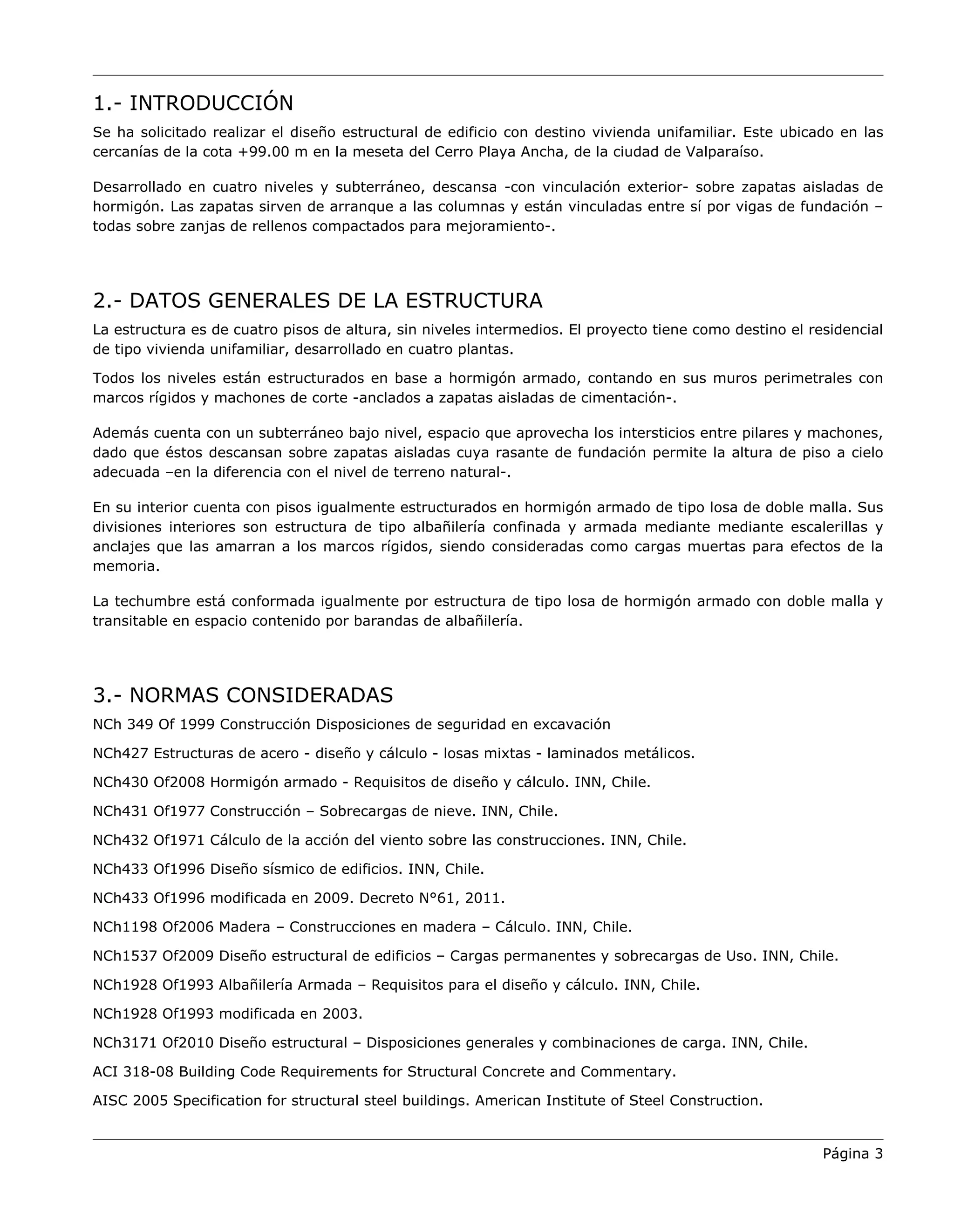 Calculista estructural Viña del Mar | PDF