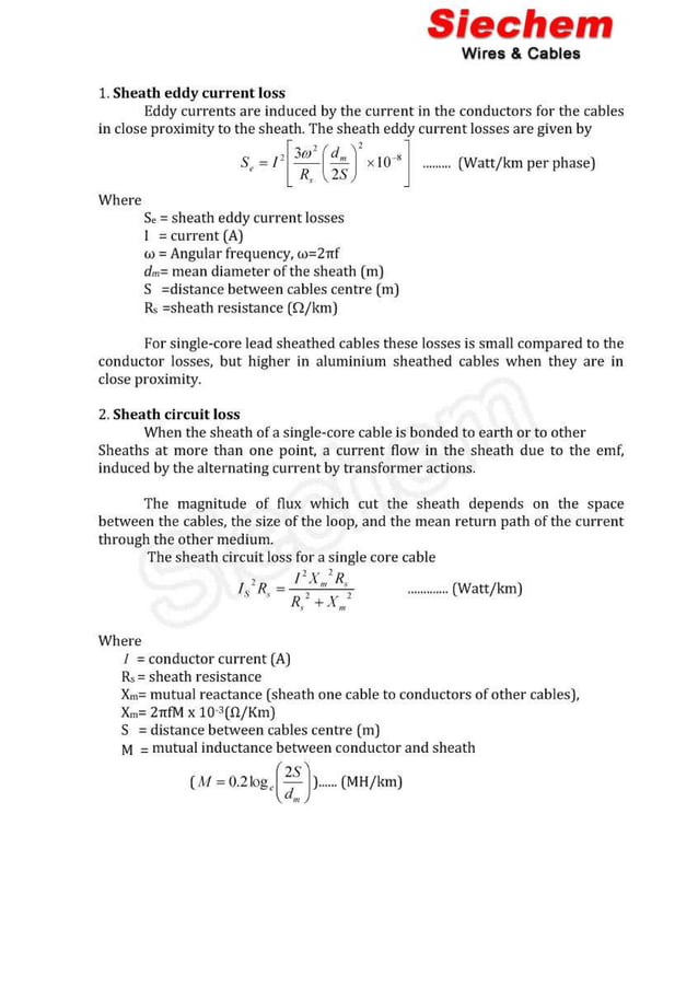 Sources Of Electrical Losses | PDF