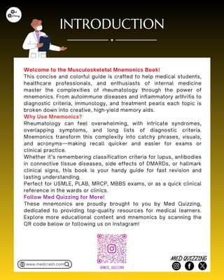Decoding Rheumatology Illustrative Mnemonic Flashcards | PDF