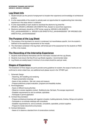 Internship Report and Logsheet - Taylor's University Lakeside Campus | PDF