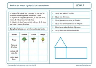 Hoja De Trabajo Divertida Para Seguir Instrucciones