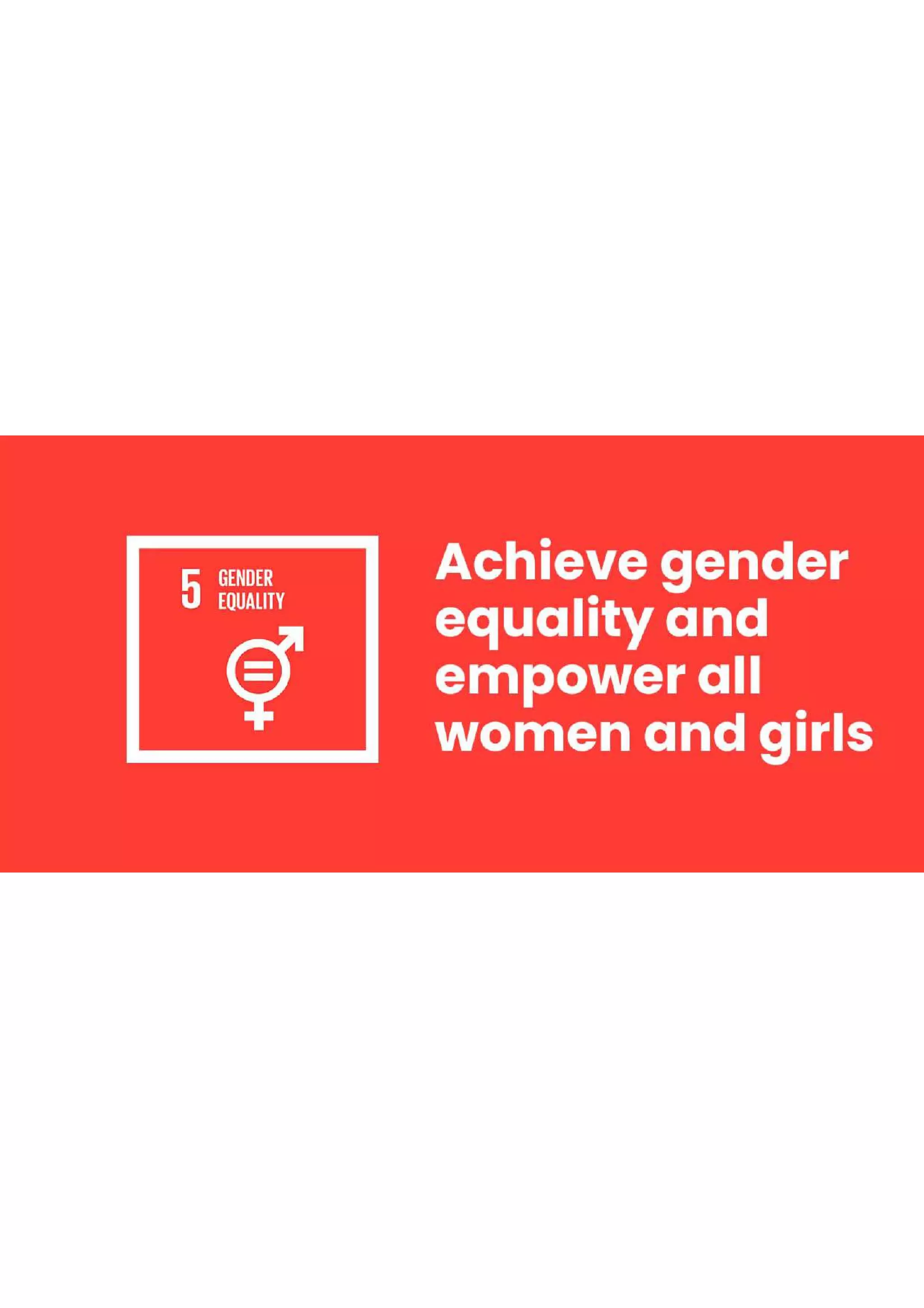 Gender Equality: Five Challenges Project | PDF | Free Download