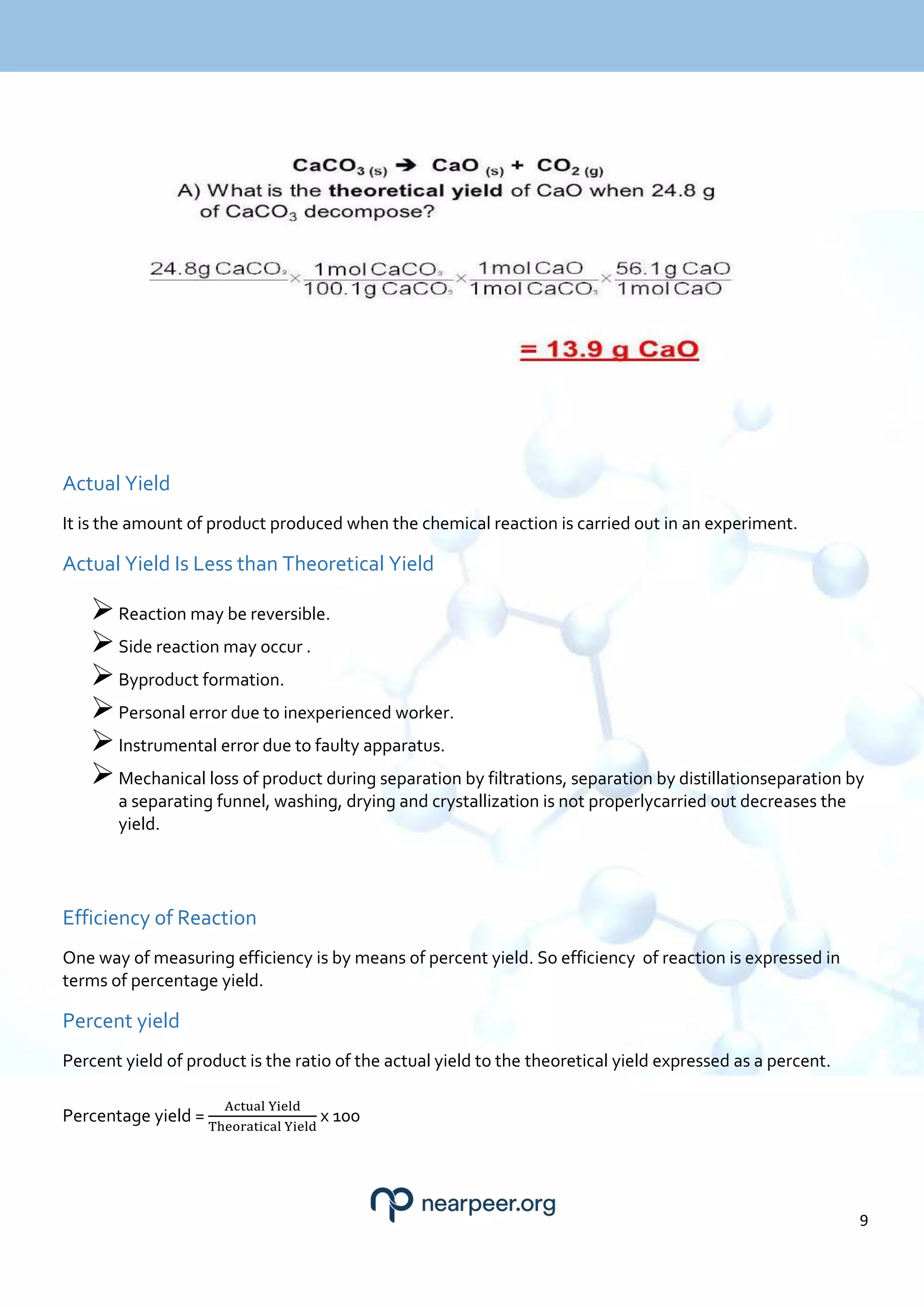 MDCAT Chemistry Notes | Nearpeer | PDF