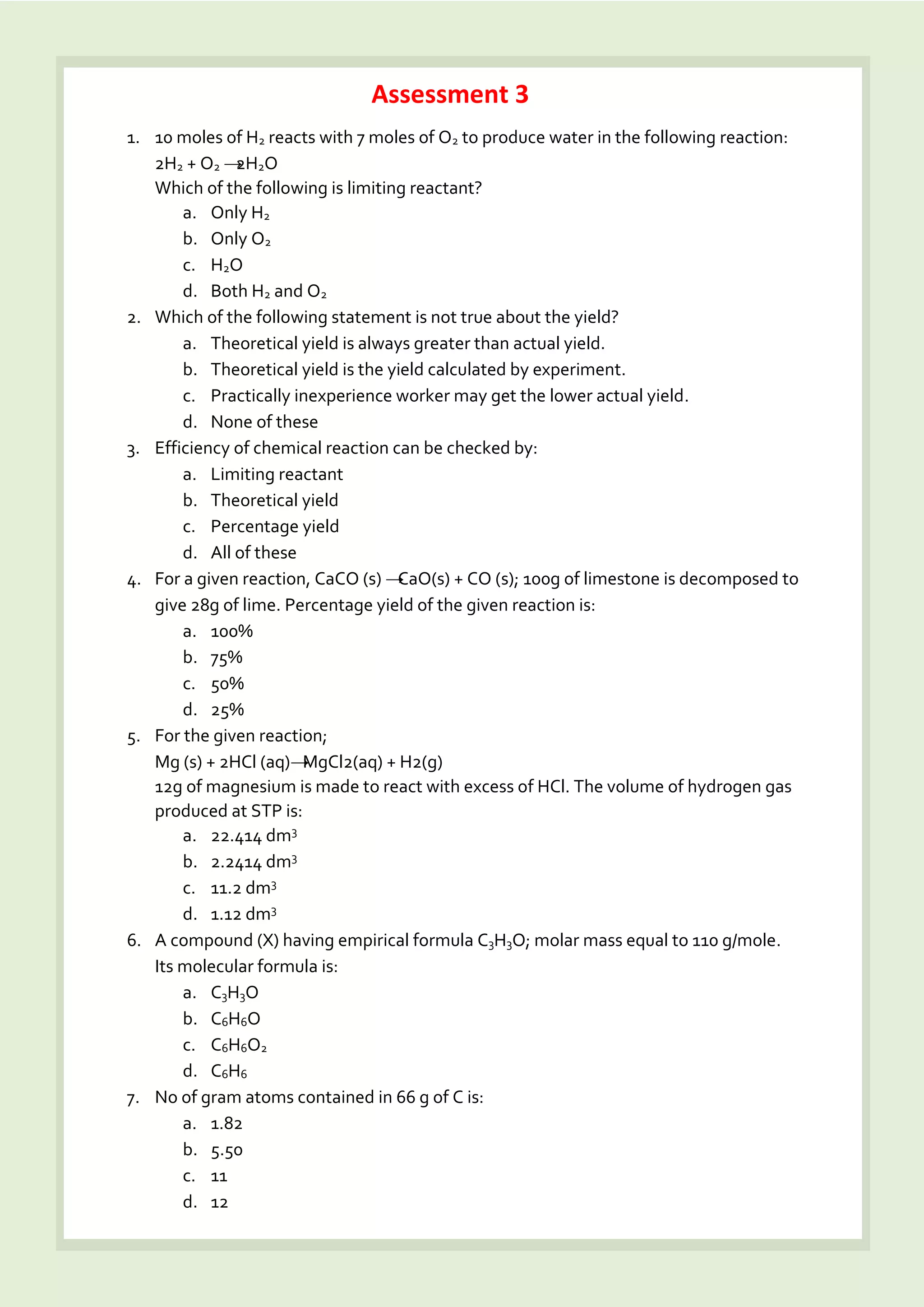 MDCAT Chemistry Notes | Nearpeer | PDF