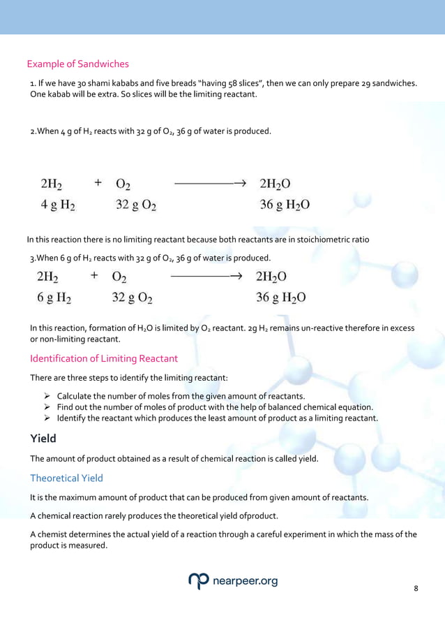MDCAT Chemistry Notes | Nearpeer | PDF