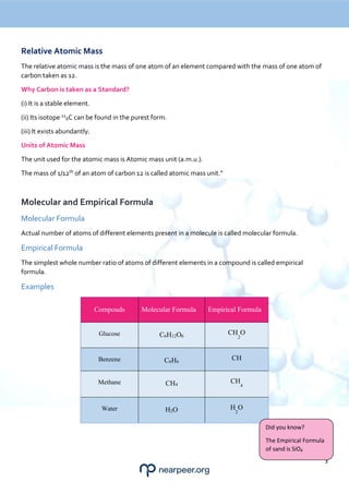 MDCAT Chemistry Notes | Nearpeer | PDF