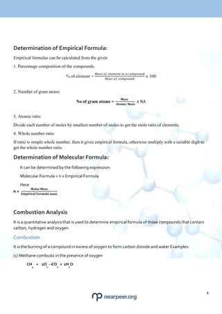 MDCAT Chemistry Notes | Nearpeer | PDF