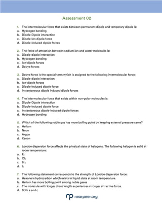 MDCAT Chemistry Notes | Nearpeer | PDF