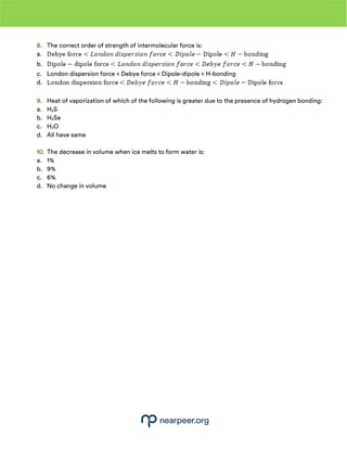 MDCAT Chemistry Notes | Nearpeer | PDF