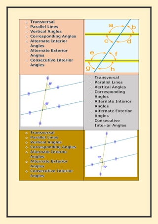 Properties of angles formed by parallel lines ( grade 8) | PDF