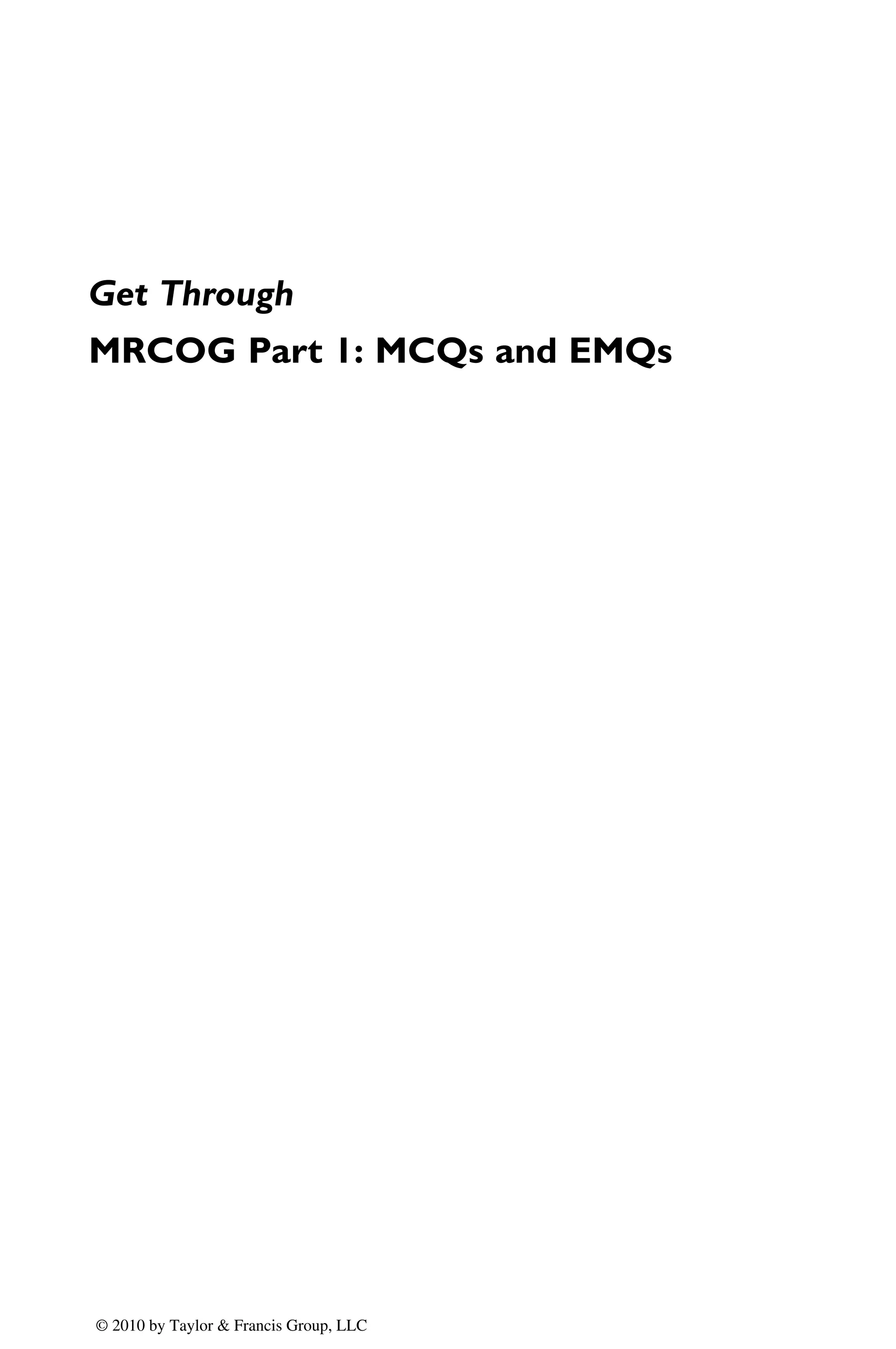 Ilovepdf २ for the MRCOG part 1 mcqs book | PDF