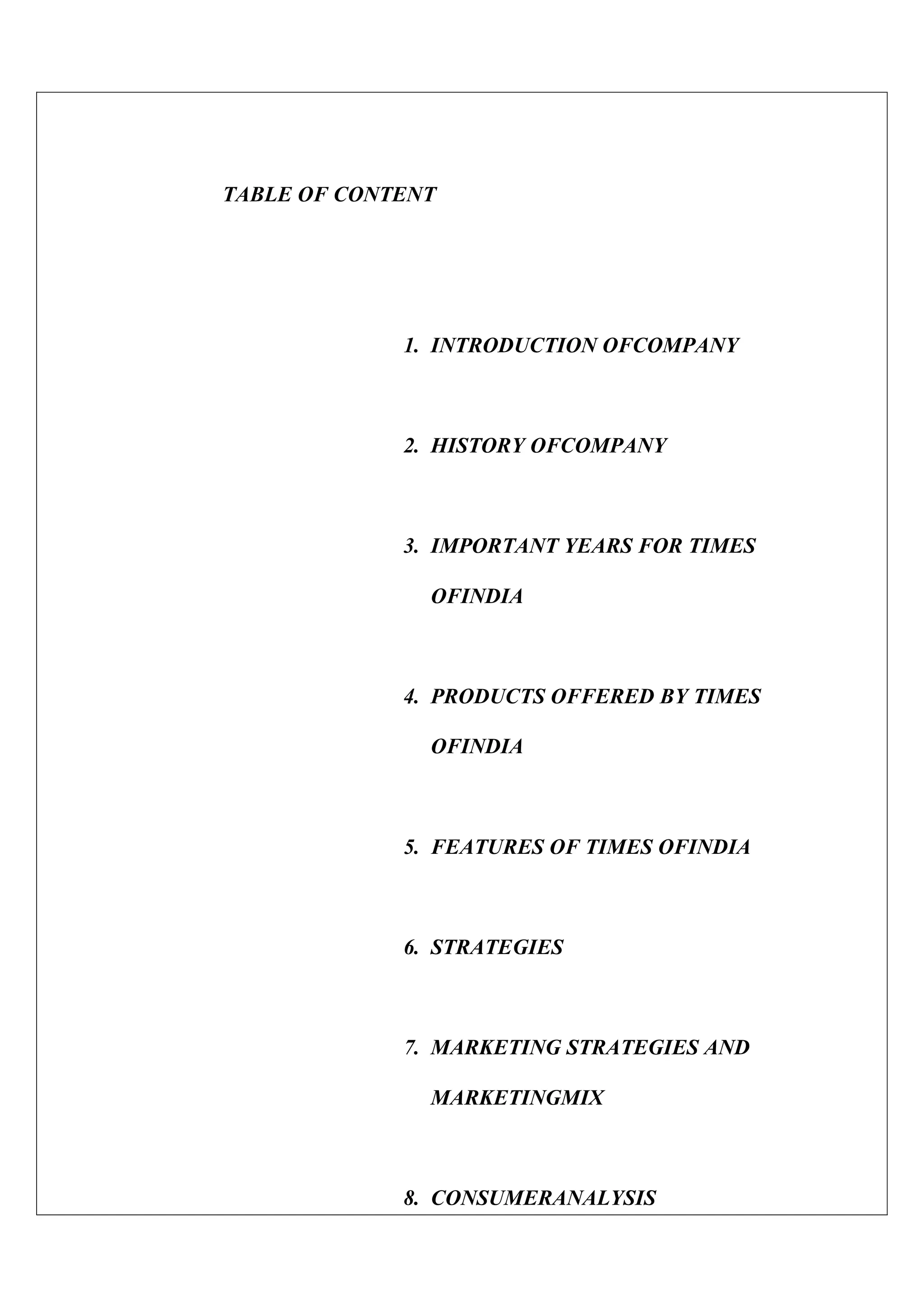 Marketing report internship | PDF