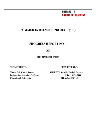 Marketing report internship | PDF