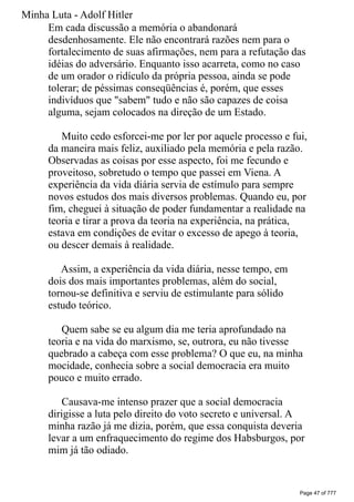 Minha Luta - Mein Kampf - Adolf Hitler - HH 88 | PDF