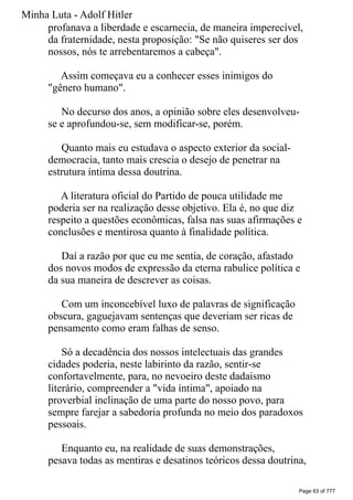 Minha Luta - Mein Kampf - Adolf Hitler - HH 88 | PDF