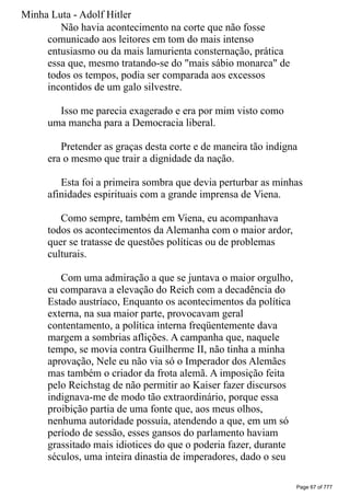 Minha Luta - Mein Kampf - Adolf Hitler - HH 88 | PDF