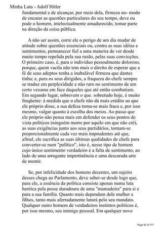 Minha Luta - Mein Kampf - Adolf Hitler - HH 88 | PDF