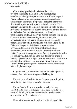 Minha Luta - Mein Kampf - Adolf Hitler - HH 88 | PDF