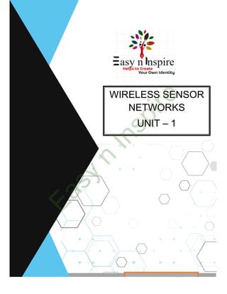 Wireless Sensor Networks UNIT-1 | PDF