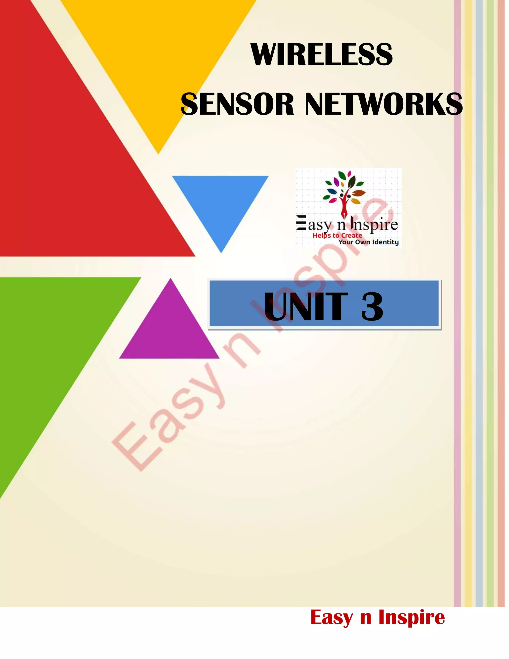 Wireless Sensor Networks Unit 3 Pdf Computer Networking Computing
