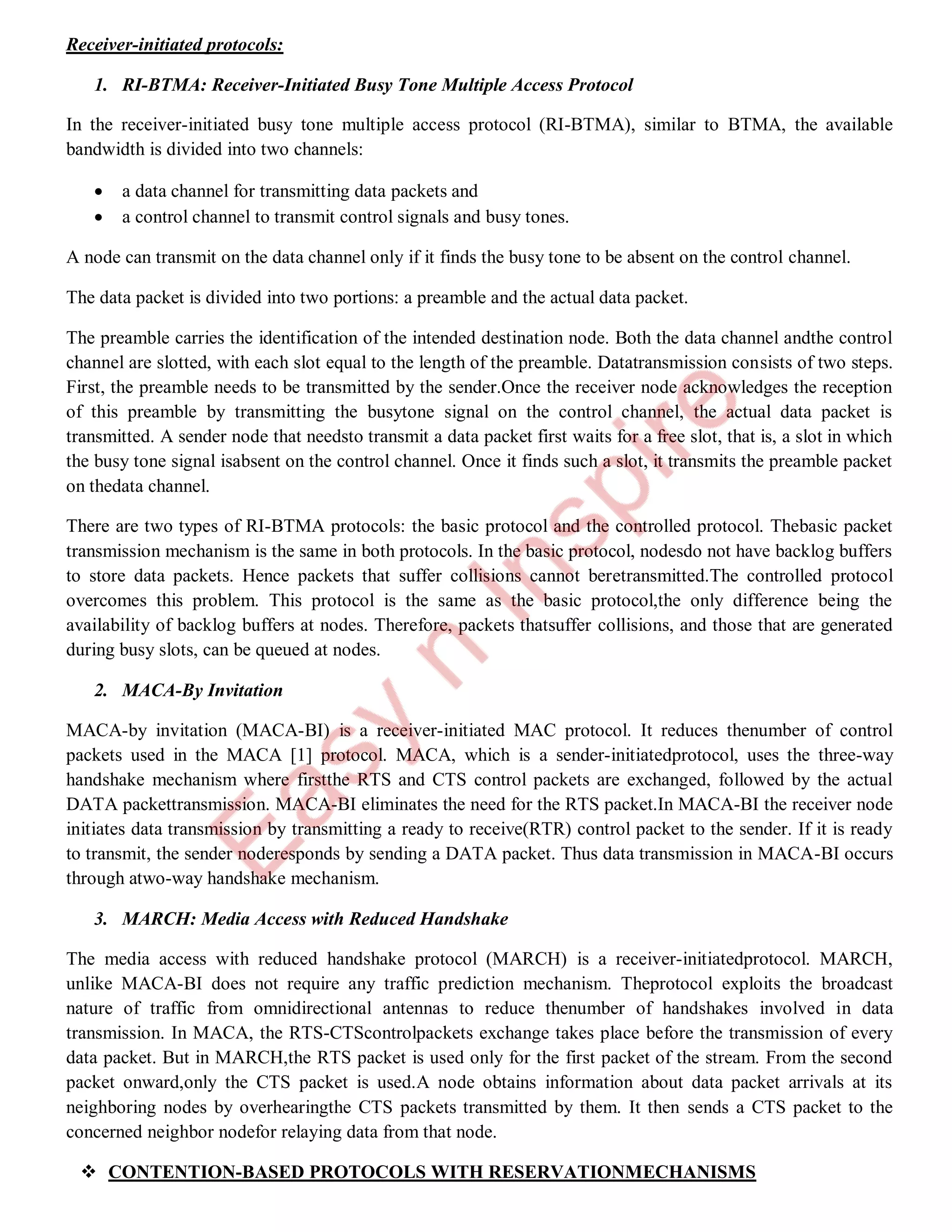 Wireless Sensor Networks UNIT-3 | PDF