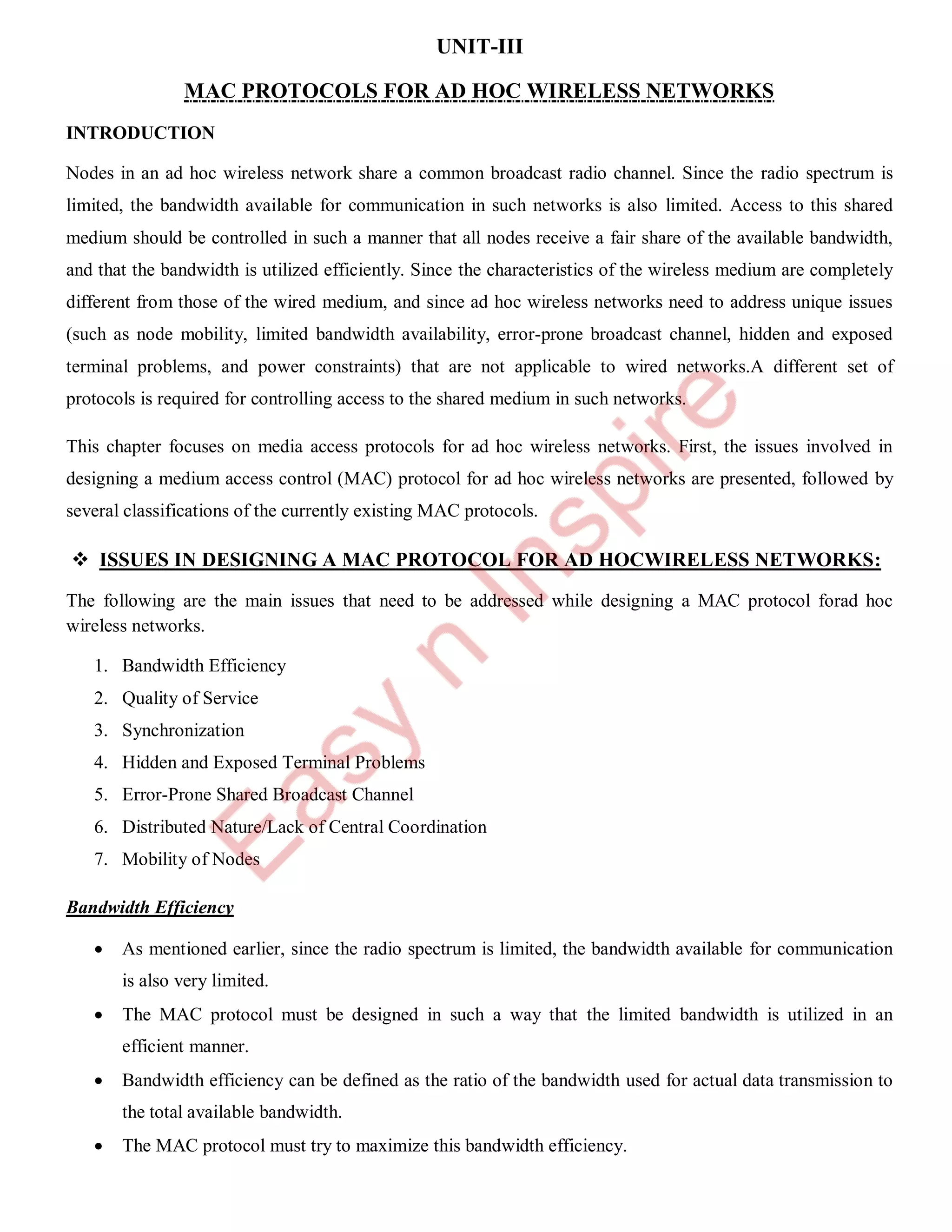 Wireless Sensor Networks Unit 3 Pdf