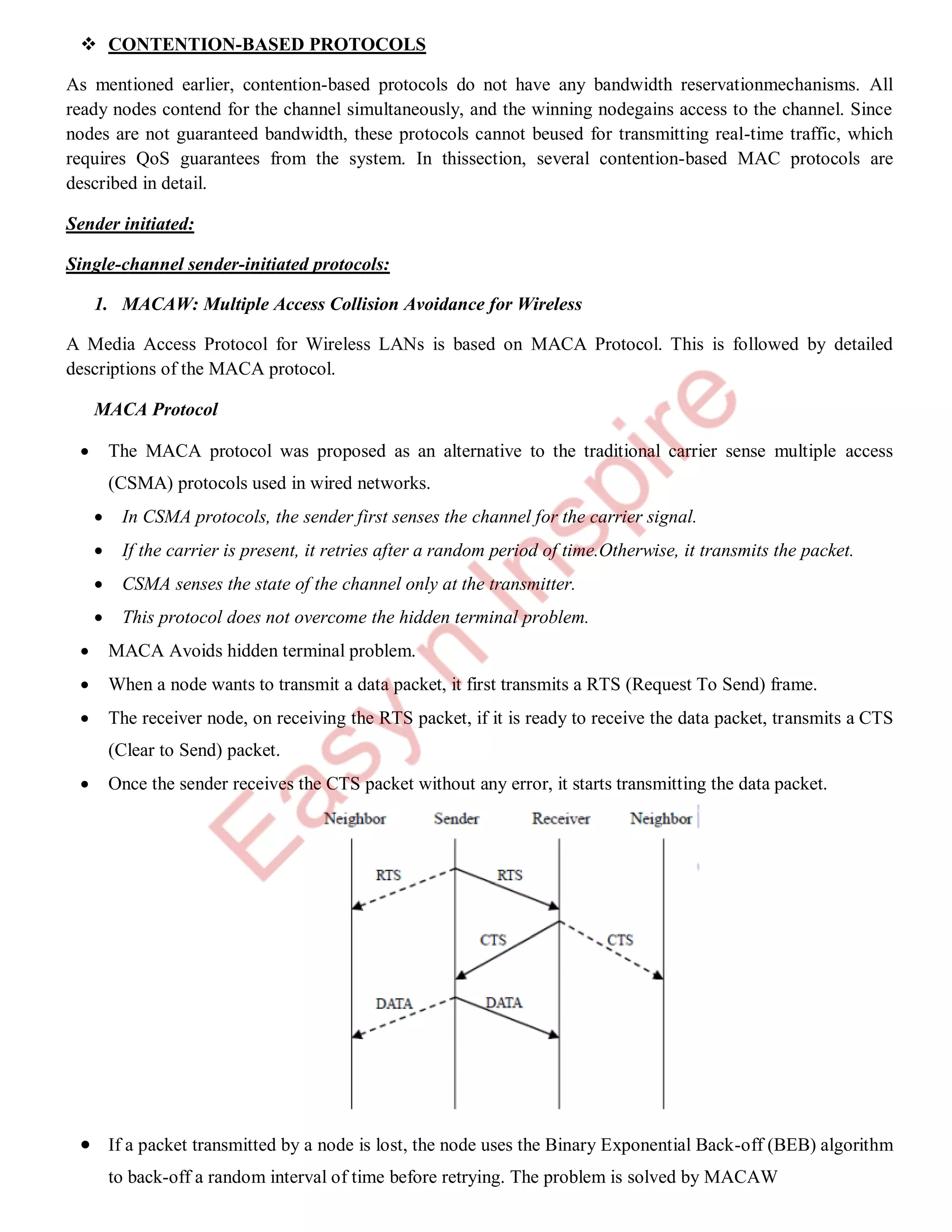 Wireless Sensor Networks UNIT-3 | PDF