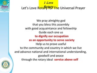 I love rotary | PPT