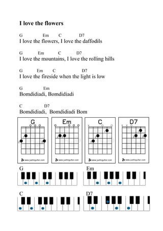 I love the flowers | PDF