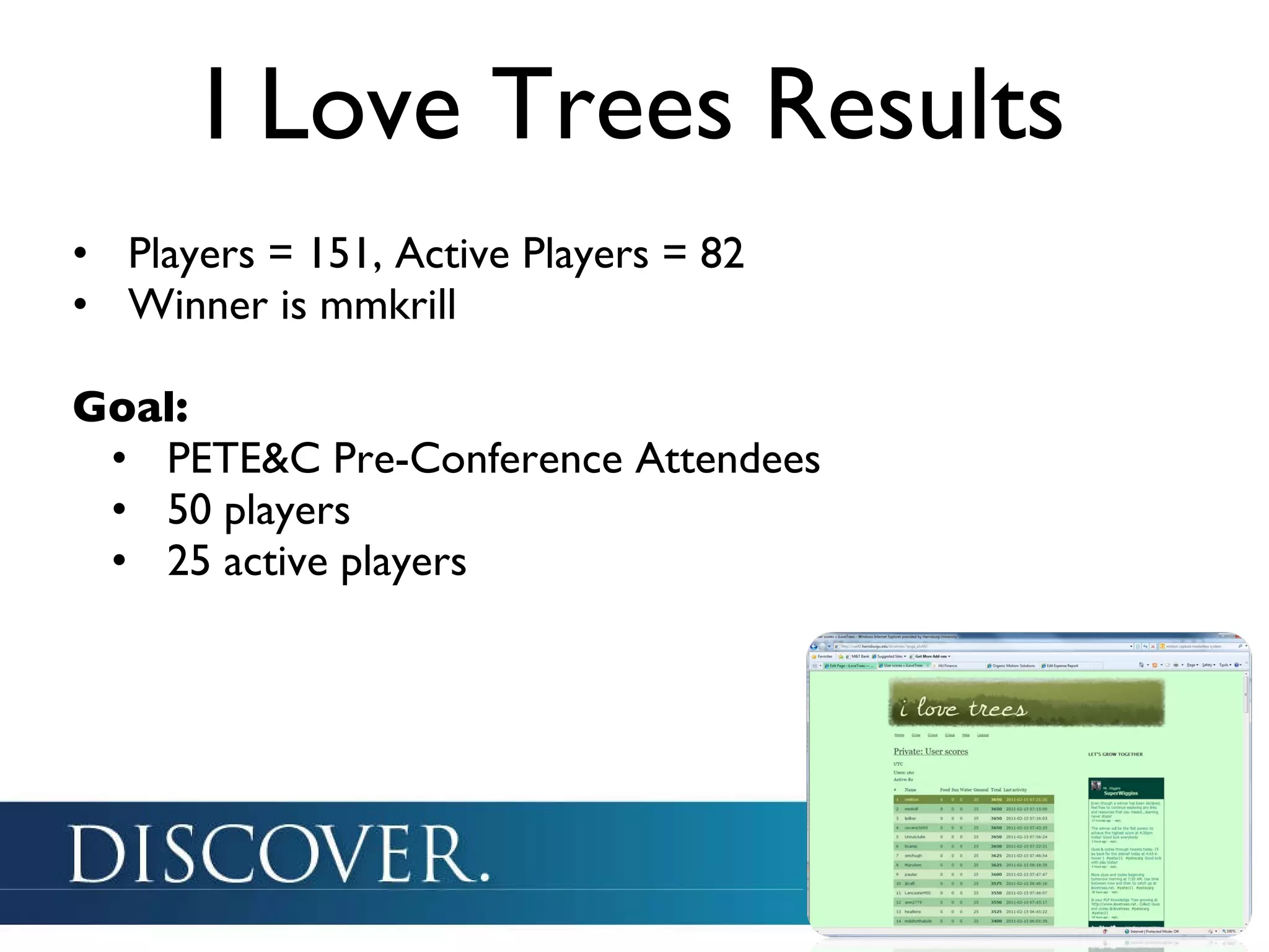 I love trees arg debrief v3 | PPT